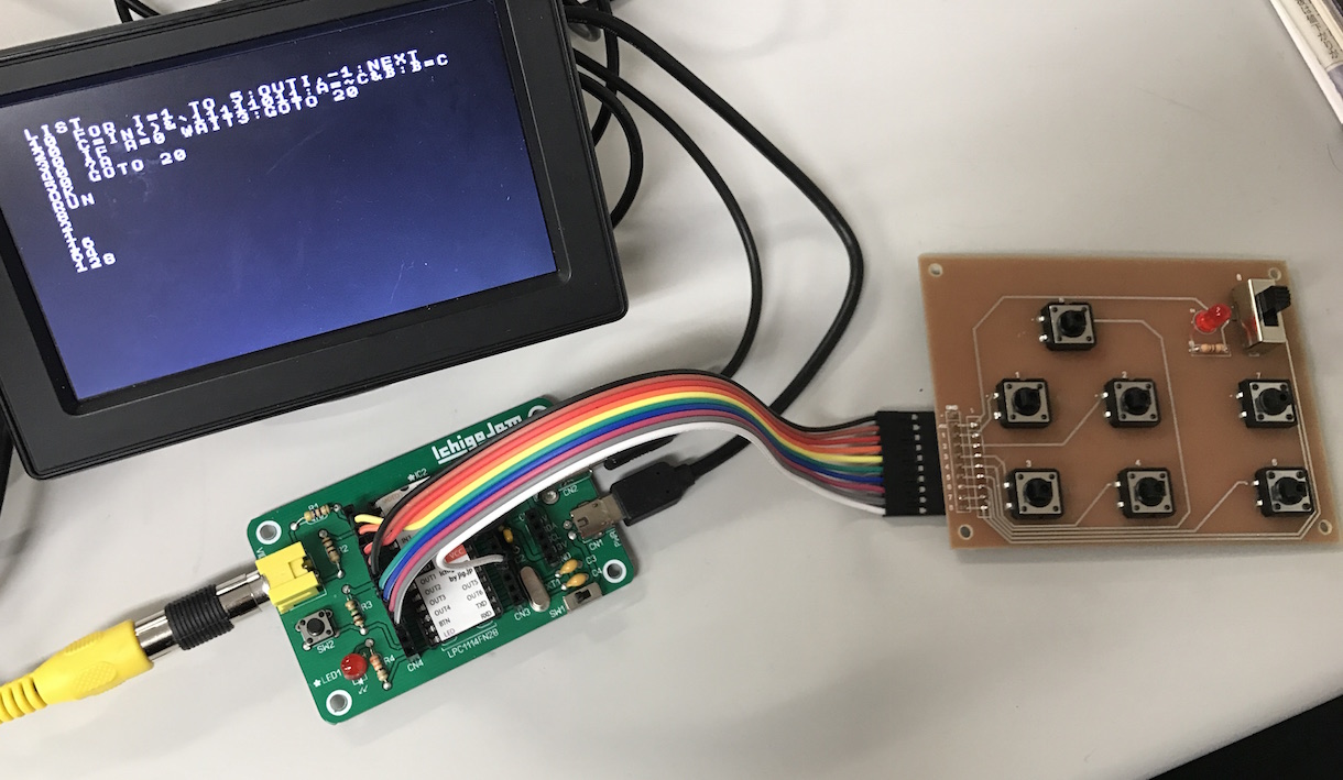 How to connect Physical Push Buttons to IchigoJam and web